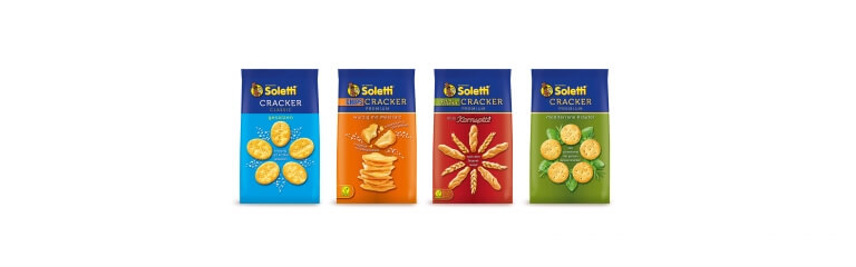 Neues knuspriges Soletti Cracker Packaging Design - Mark & Mark