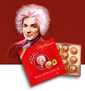 Falco becomes the star of Hofbauer Mozartkugeln! - Mark & Mark